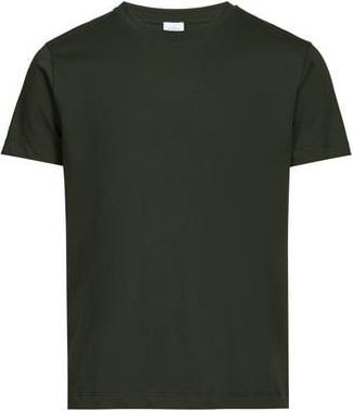 Au Printemps Paris Rundhals-T-Shirt aus Bio-Baumwolle - Grün