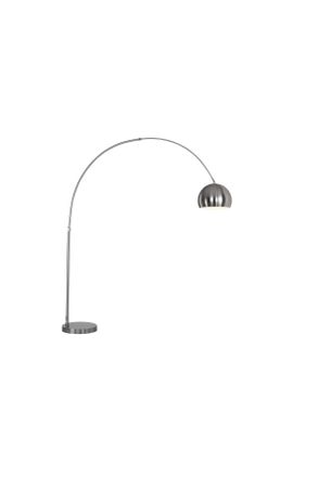 Novel Bogenleuchte, Nickel, Metall, Metalloptik,Metalloptik, rund,rund, 39x190-205x170 cm, RoHS, Bsci, Fu&szlig;schalter, Lampen & Leuchten, Innenbeleuchtung, Ste