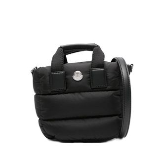 Moncler Quilted Nylon Top Handle Bag - Black