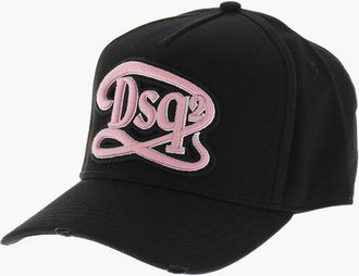 Dsquared2 Solid Color Baseball Cap FAMILY BUSINESS with Embossed Monog size One
