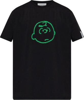 Iceberg t-shirt à broderies Peanuts - Noir