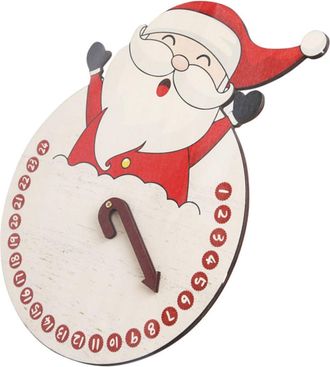 Amosfun Holz-h&auml;ngeschild Mit Countdown-uhr F&uuml;r Weihnachtsdeko T&uuml;rschild Aus Holz F&uuml;r Zuhause Gesch&auml;ft Oder Bar Rustikal Und Nat&uuml;rlich