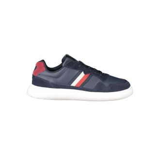 Tommy Hilfiger Blaue Leder-Sneaker - - Shoes - Herren - Blau - 40 EU