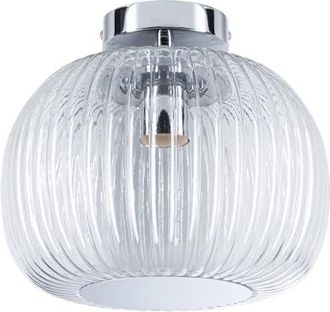 Paulmann 71142 Plafonnier Selection Bathroom Ruya IP44 E27 230V max. 60W Verre, Chrome applique/plafonnier, &eacute;clair. salle de bain - lum. sans ampoule