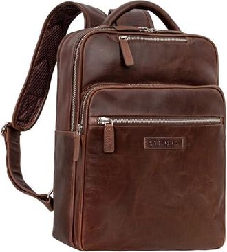 STILORD Kaya Premium Sac &agrave; Dos Cuir Femme &Eacute;l&eacute;gant - Comme Sacs pour Ordinateur Portable14 Pouces en Cuir V&eacute;ritable de Taille Moyenne pour le Travail et les Lo