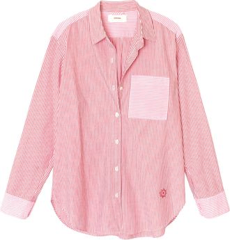 Xirena Chemise Violette Rayée x Léa Meylan Xirena