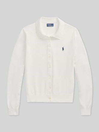 Polo Ralph Lauren Slim Fit Strickjacke aus Baumwoll-Mix