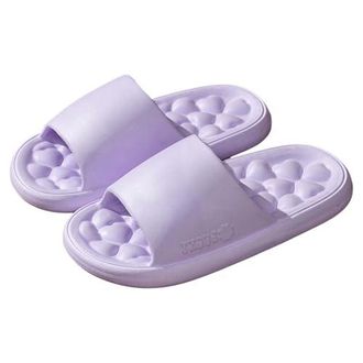 Generic cfpqv Pantoufles de bain antid&eacute;rapantes pour femme et homme - Chaussures de bain douces - Plates et confortables - Respirantes - Pour la maison, la pl