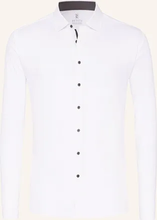 DeSoto Desoto Jerseyhemd Slim Fit weiss