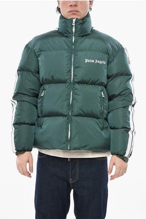 Palm Angels Nylon-Pufferjacke Mit Kontrastseitenstreifen Gr&ouml;&szlig;e Xxl