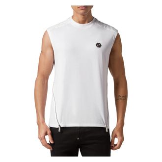 Philipp Plein Tank Top Snake - - Tops - Herren - Wei&szlig; - 4XL