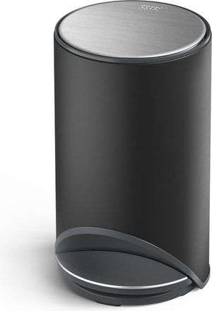 Joseph Joseph 30151 Arc 10L Tretabfalleimer, Leichtes Drücken, Softclose Deckel, Anti-Fingerprint-Beschichtung, Herausnehmbarer Eimer, Schwarz
