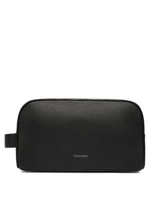 Calvin Klein Kosmetiktasche Foil Emboss Dopp Kit LV04D1031G Schwarz