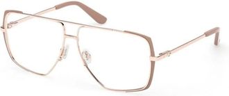 Guess Femme, Accessoires, Beige, Taille: 60 MM Aviator Frame