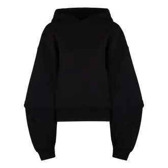 MUGLER Damen, Sweatshirts & Hoodies, Schwarzk, SGr&ouml;&szlig;e