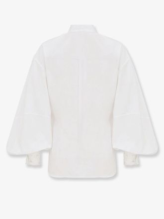 Zimmermann Womens Shirt Luna Applique White Cotton