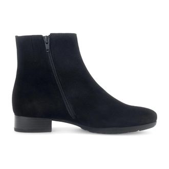 Gabor Eleganter Wildleder-Stiefelette - schwarz - - Shoes - Damen - Schwarzk - 35 1/2 EU
