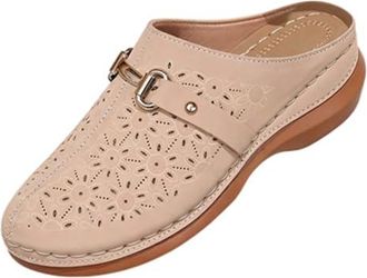 Generic Sandales &agrave; enfiler pour femme &agrave; bout ferm&eacute; - Style d&eacute;contract&eacute; - Couleur unie - Respirantes - L&eacute;g&egrave;res - Confortables - &Eacute;l&eacute;gantes - Orthop&eacute;diques class