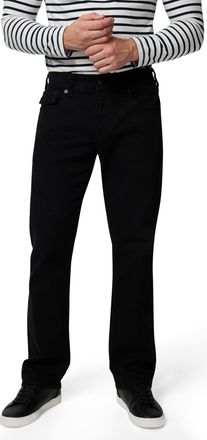 True Religion Herren Ricky Low Rise Straight Leg with Back Flap Pockets Jeans, Body Sp&uuml;lung Schwarz, 46