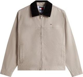 Tommy Hilfiger Veste droite &agrave; col contrast&eacute; en coton organique