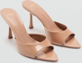 Mango Sandales pointues &agrave; talon nude - Femme - 35 - MANGO
