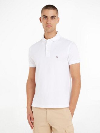 Tommy Hilfiger Poloshirt 1985 SLIM POLO mit Stickerei, Piqu&eacute;-Qualit&auml;t, Slim fit