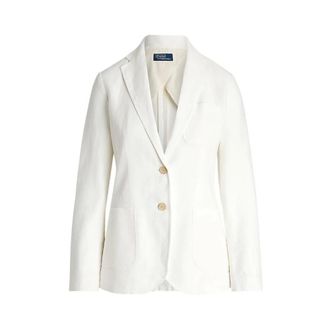 Polo Ralph Lauren Femme, Vestes, Blanc, Taille: 44 FR Blazer en lin