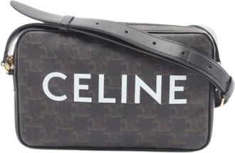 Celine Pre-owned Sac bandouli&egrave;re vintage en toile - Femme - Pre-owned - Brun - Taille: ONE Size
