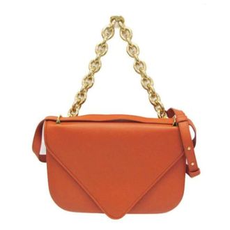 Bottega Veneta Pre-owned Cuir sacs-main - Femme - Pre-owned - Orange - Taille: ONE Size