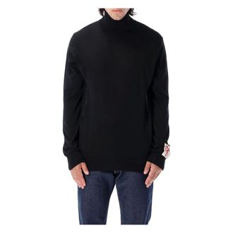Golden Goose High Neck Merino Rollkragenpullover - - Knitwear - Herren - Schwarzk - L