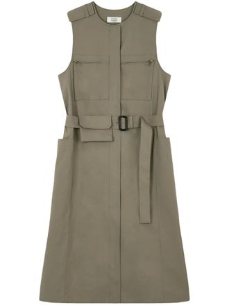 TOMBOY robe sans manches &agrave; design superpos&eacute; - Vert