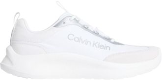 Calvin Klein Damen Light Eva Runner NYL-sue Hw0hw03149 Low Top, White (Bright White/Silver), 40 EU
