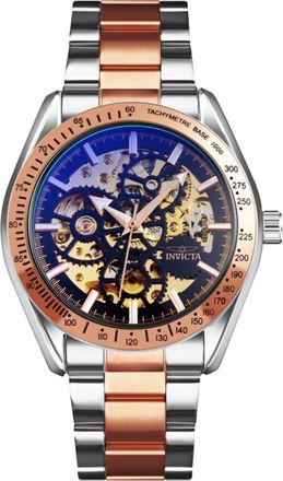Invicta Objet D Art 69599 Herrenuhr - Automatisches Werk - Edelstahl mit schwarzem Zifferblatt - 43 mm