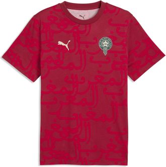 Puma T-shirt &agrave; imprim&eacute;s ftblCulture Maroc Homme, Accessoires, Rouge, 3XL
