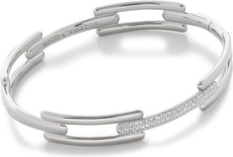 Monica Vinader bracelet jonc Link - Argent