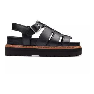 Clarks Schwarze Orianna Twist Damensandale - - Shoes - Damen - Schwarzk - 39 EU