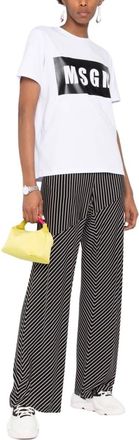 Msgm Msgm, Femme, Tops, Blanc, Taille: 34 FR 01C Tee