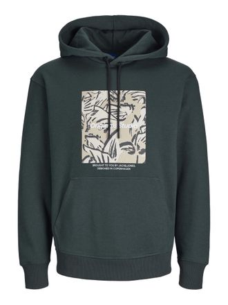 Jack & Jones Herren Kapuzenpullover Gedruckt, Forest River,S