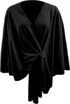 Generic Poncho Femme Hiver Chaud Chale Femme Hiver Chaud Cape Femme Effet enveloppant Cape Unie &Eacute;l&eacute;gante Douce Confortable Poncho Ext&eacute;rieur Automne