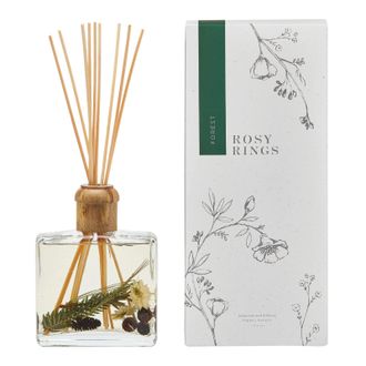 Rosy Rings Botanischer Schilfrohr-Diffusor Wald, 368 ml, h&auml;lt 6-12 Monate, Aromatherapie-Diffusor, Schilfrohr-Diffusor mit Pflanzenstoffen, perfekt f&uuml;r Heimdekor