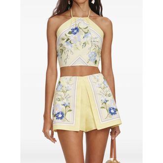 Self Portrait Floral Shorts