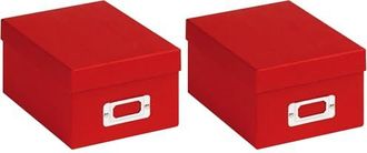 Walther Design Aufbewahrungsboxen rot 10 x 15 cm Fun FB-115-R (Packung mit 2)