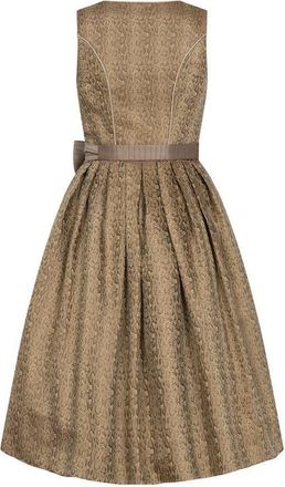 N&uuml;bler Trachtenkleid Midi Dirndl Frieda in Goldbraun von N&uuml;bler - Rockl&auml;nge 65 cm