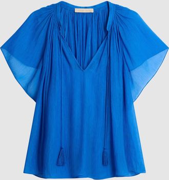 Vanessa Bruno Blouse Cantin Bleu Vif