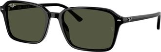 Ray-Ban unisex, Accessoires, Noir, Taille: 58 MM Lunettes de Soleil Classiques &agrave; Verres Verts