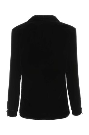 Saint Laurent Viscosa Silk Shirt - Black