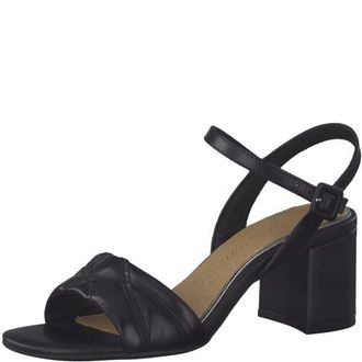 Marco Tozzi Marco Tozzi 2-2-28350-28, Sandale &agrave; Talon Femme, Noir Antique, 39 EU