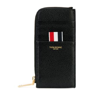 Thom Browne Half Zip Around Wallet - - Accessories - Herren - Schwarzk - ONE SIZE