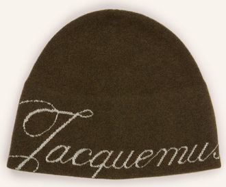 Jacquemus Jacquemus M&uuml;tze Le Bonnet Atelier Mit Merinowolle gruen