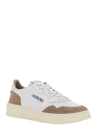 Autry Womens Sneakers Medalist Ft White Leather-Suede Cow Leather Trainers